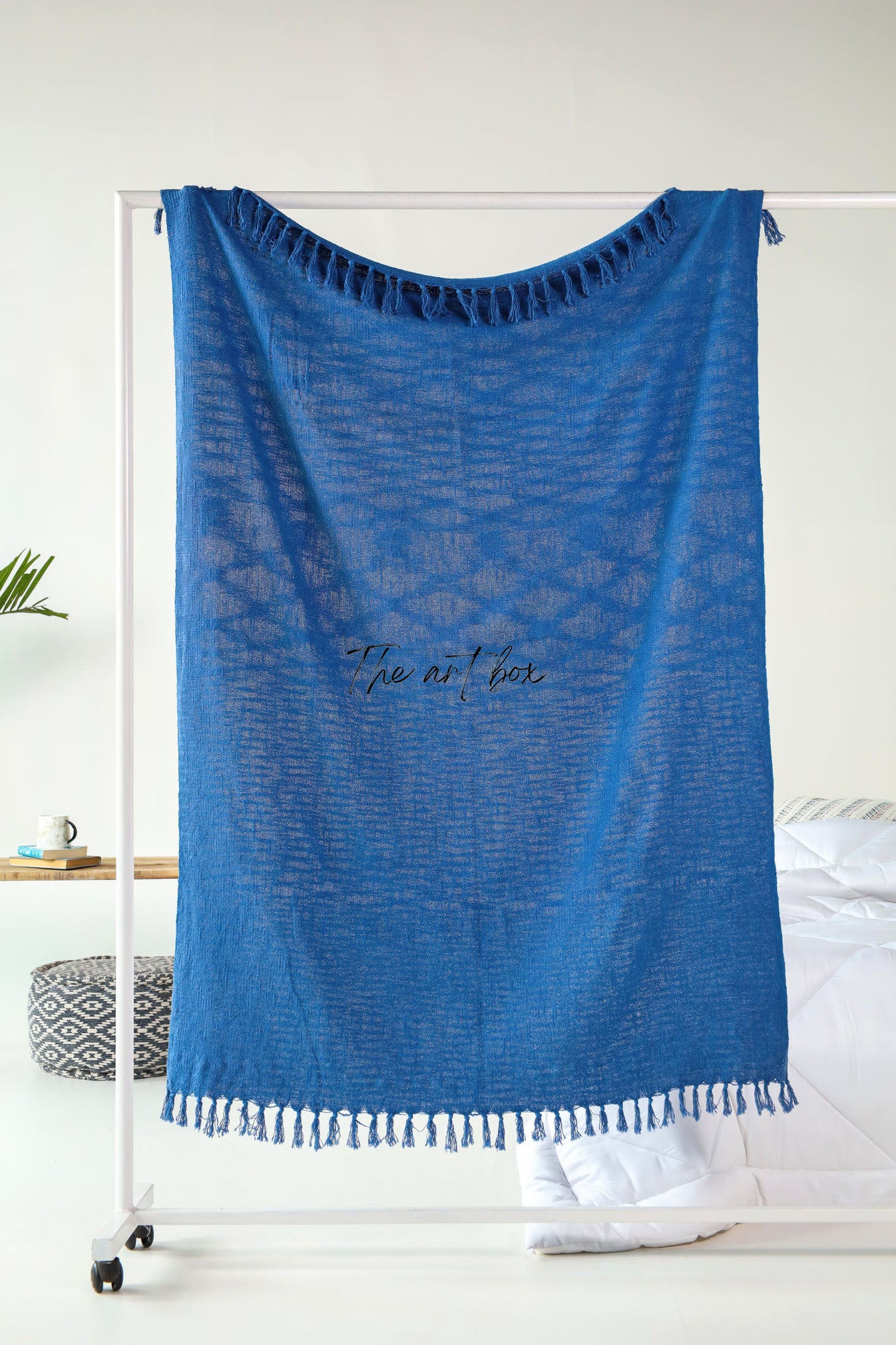 Deep Blue Solid Color Throw – The Art Box Store